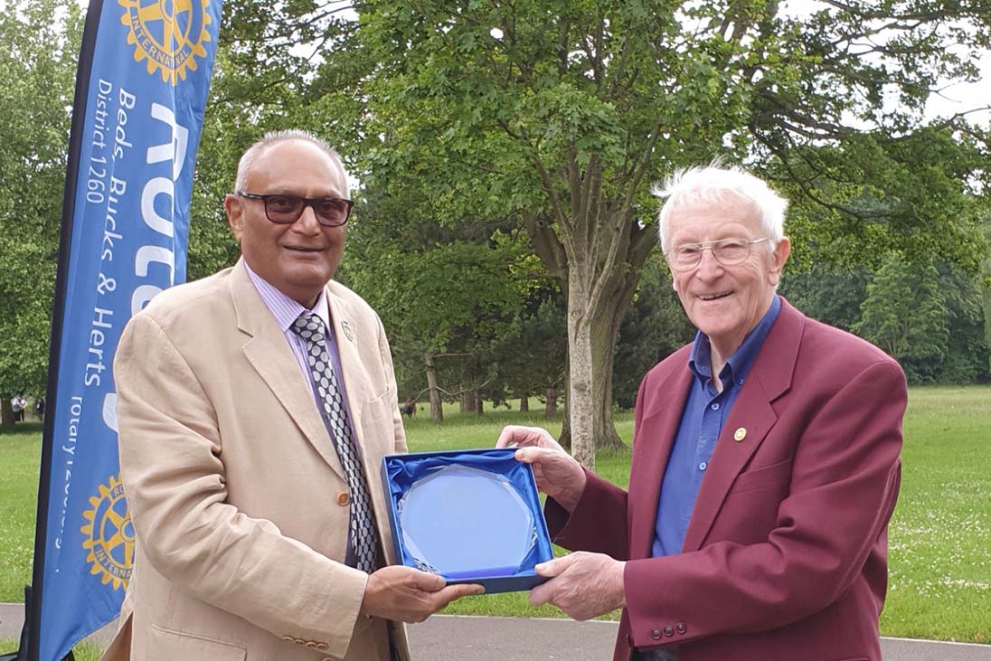 Dedicated Rotarian receives prestigious award from Rotary Foundation